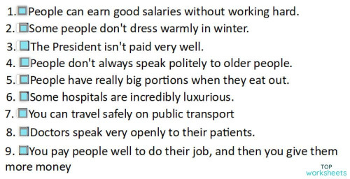 Complete the sentences, unit 11a. elementary. Interactive worksheet ...