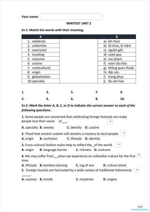 Syntax: interactive worksheets and online exercises | TopWorksheets