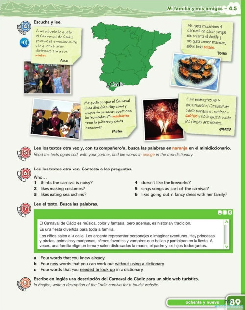 4. Mi familia y mis amigos 39. Ficha interactiva | TopWorksheets