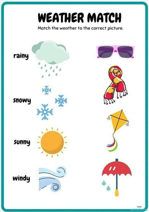 the weather. Interactive worksheet | TopWorksheets