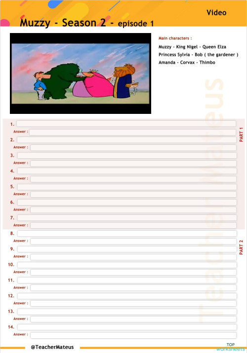 VIDEO - Muzzy - Season 2 - Episode 1 - Writing - TM0388. Interactive ...