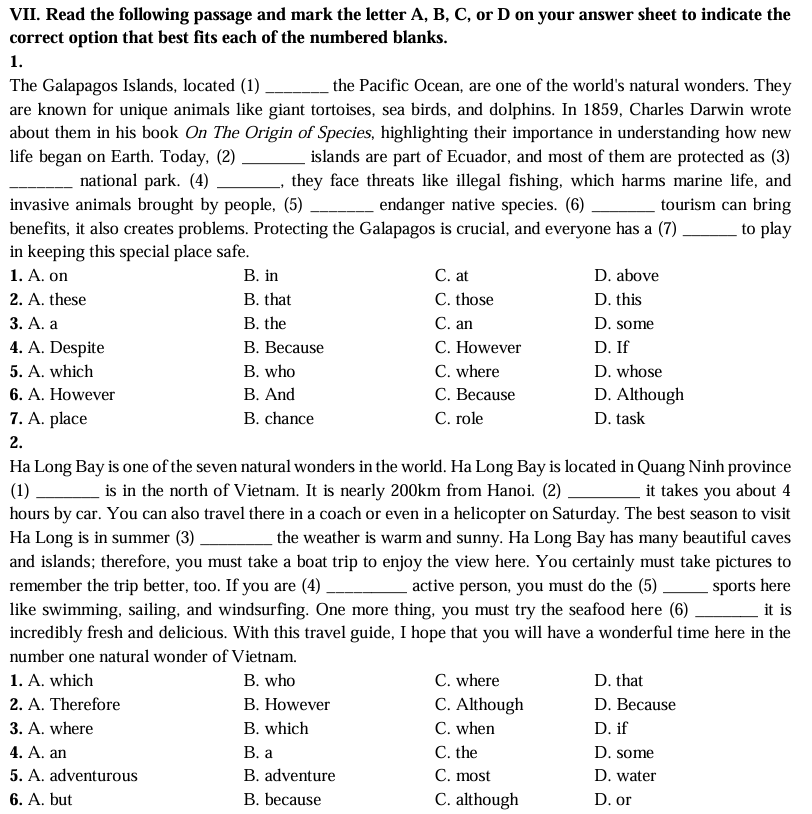PRACTICE UNIT 7.1: NATURAL WONDERS OF THE WORLD. Interactive worksheet ...