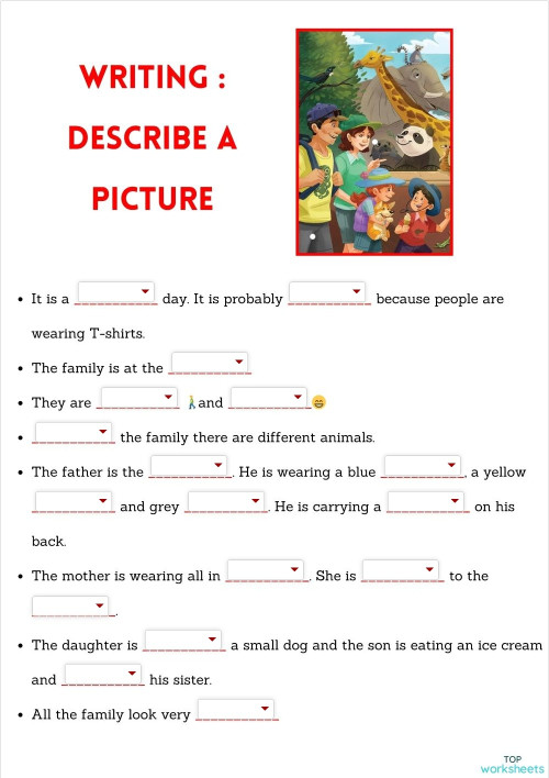 Writing: interactive worksheets and online exercises | TopWorksheets