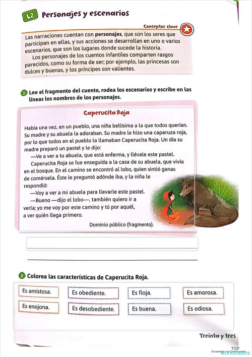 CUENTO: fichas interactivas y ejercicios online | TopWorksheets