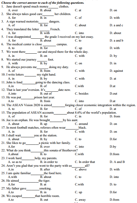 MODULE 5 : PREPOSITIONS. Interactive worksheet | TopWorksheets