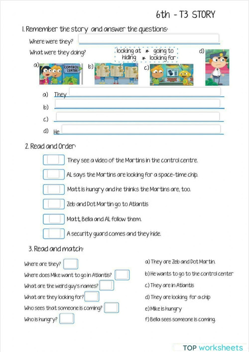 Time travel. Interactive worksheet | TopWorksheets
