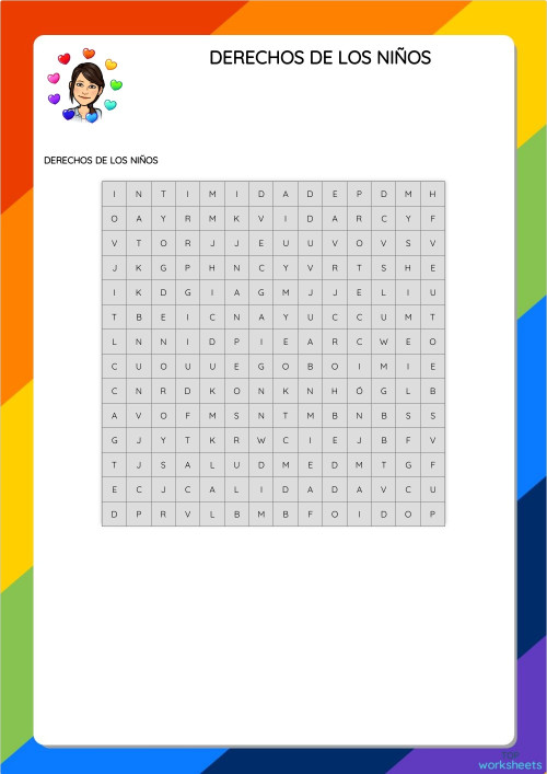 DERECHOS DE LOS NIÑOS. Ficha interactiva | TopWorksheets
