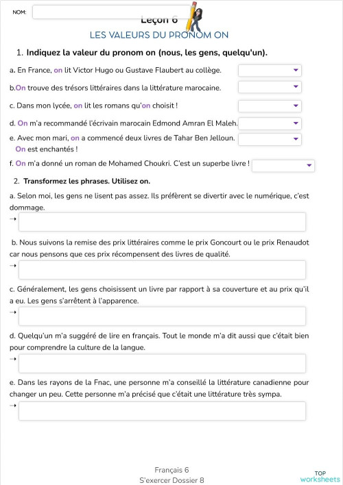 la routine quotidienne. Fiche interactive | TopWorksheets