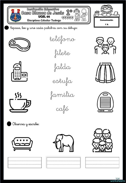 PRACTICO PALABRAS CON F. Ficha interactiva | TopWorksheets