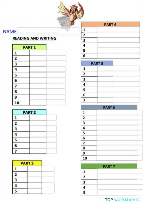 FLYERS 3-TEST2-old. Interactive worksheet | TopWorksheets
