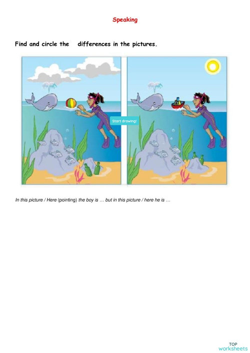 Speaking part 1. Interactive worksheet | TopWorksheets