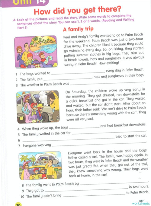 A trip family - Part 5 Mvrs. Interactive worksheet | TopWorksheets