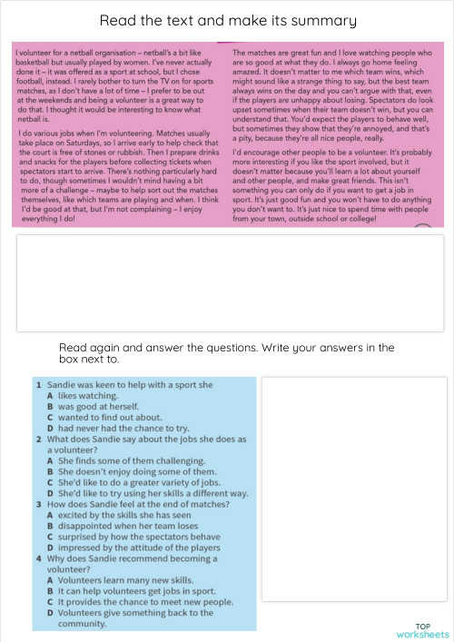 Reading_Prepare 5. Interactive worksheet | TopWorksheets