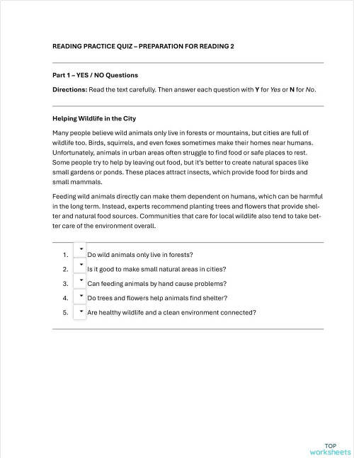 (Prep) WL4 2nd Term Reading. Interactive worksheet | TopWorksheets