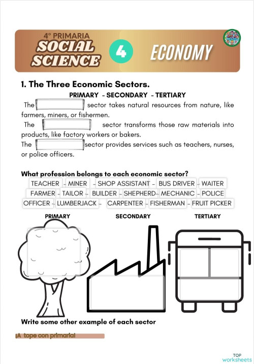 Economy: interactive worksheets and online exercises | TopWorksheets
