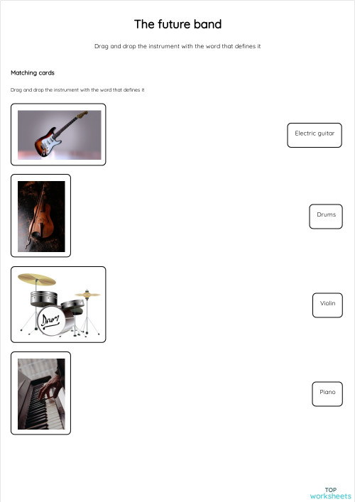 Music: interactive worksheets and online exercises | TopWorksheets