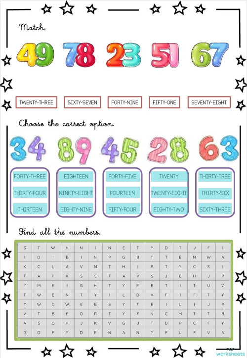 numbers 10-100 2. Interactive worksheet | TopWorksheets