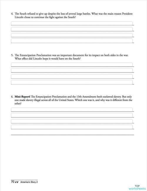 Chapter 6: Written Worksheet Pg 70. Interactive worksheet | TopWorksheets