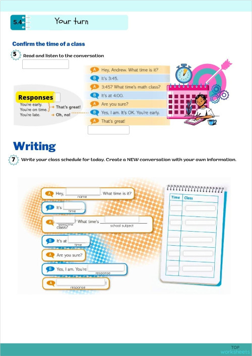 5.5 Your turn (first). Interactive worksheet | TopWorksheets