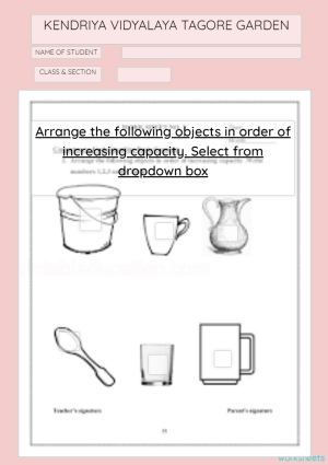 JUGS AND MUGS. Interactive worksheet | TopWorksheets
