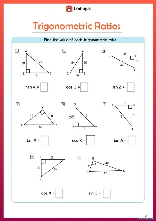 M_G10T02_WC03_Finding_Trigonometric_ratios. Interactive worksheet ...