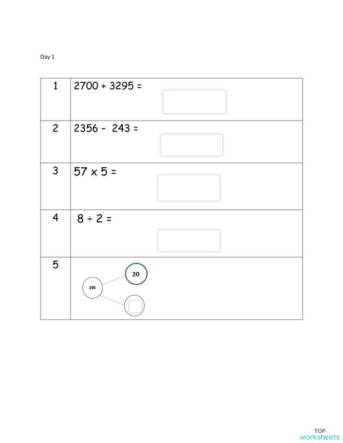 5 a-day 2022. Interactive worksheet | TopWorksheets