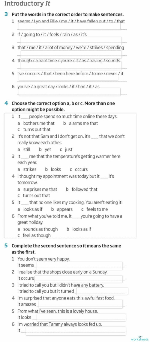 Introductory IT. Interactive worksheet | TopWorksheets