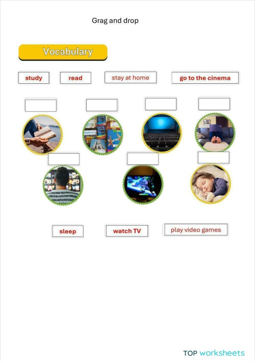 vocabulary. Interactive worksheet | TopWorksheets