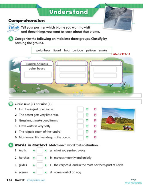 OD4 17 SB 172 173 Understand. Interactive worksheet | TopWorksheets