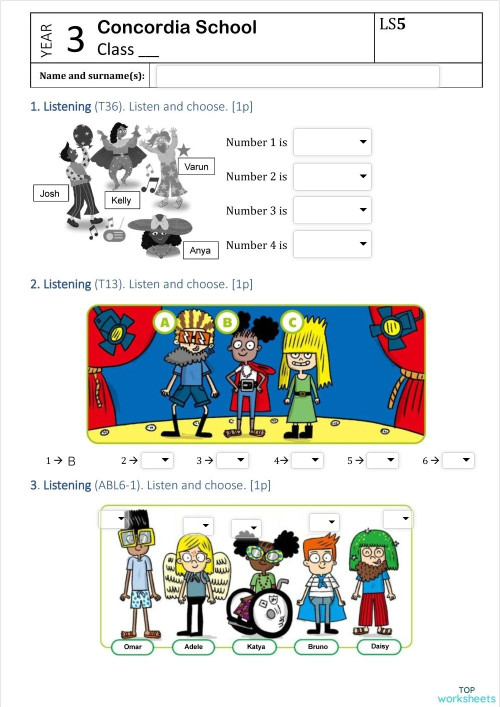 Listening and reading comprehension: interactive worksheets and online ...