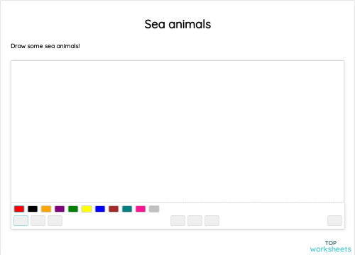 Sea animals. Interactive worksheet | TopWorksheets