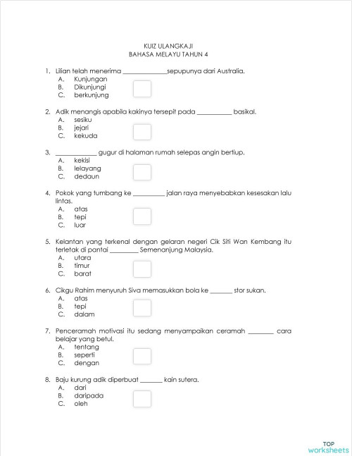 ELIAA BT MOHTAR KPM-Guru's public page | TopWorksheets