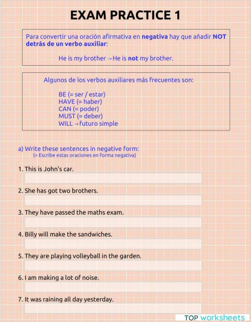 Verb To be (review). Interactive worksheet | TopWorksheets