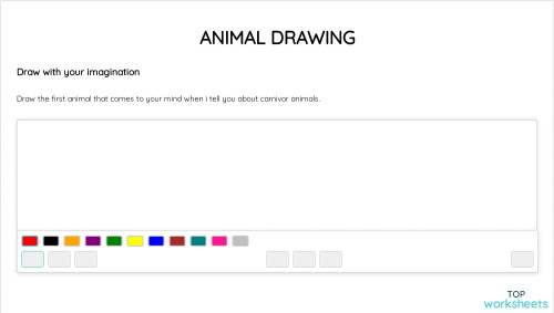 ANIMAL DRAWING. Interactive worksheet | TopWorksheets