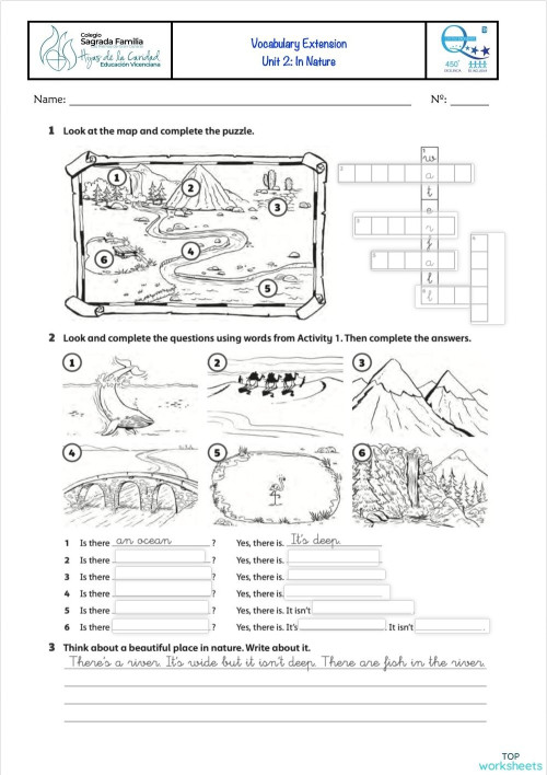 TEMA 2: IN NATURE. Interactive worksheet | TopWorksheets