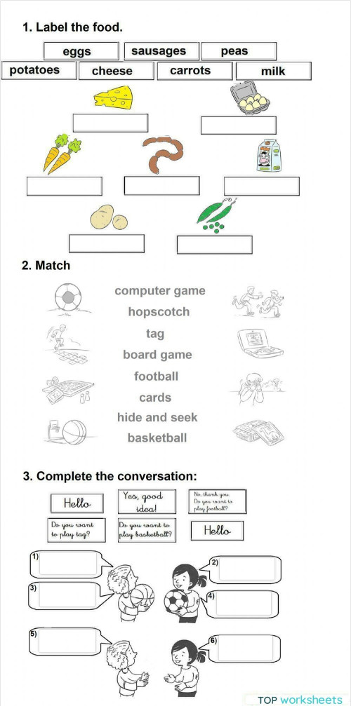 Tiger 2 Unit 4 Games Food Interactive Worksheet Topworksheets