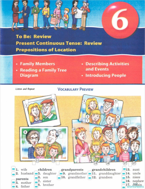 Book 1 - Unit 6 ". Interactive worksheet | TopWorksheets