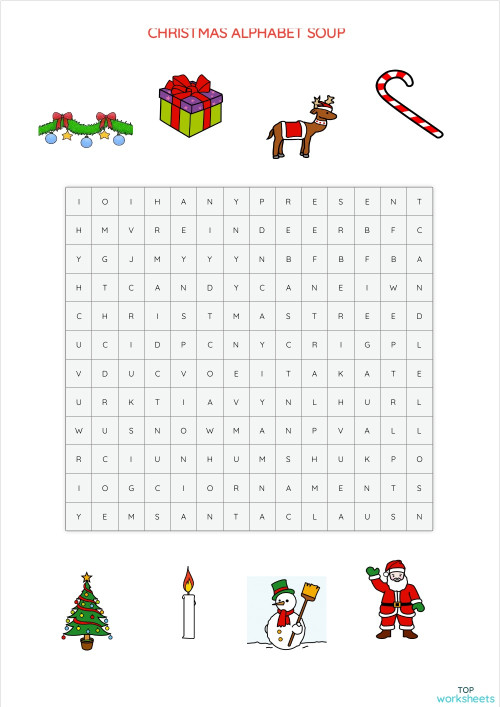 Alphabet Soup Worksheet