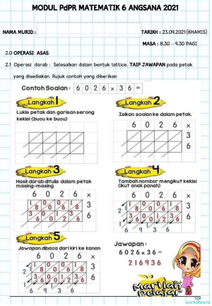 Pendaraban: interactive worksheets and online exercises | TopWorksheets