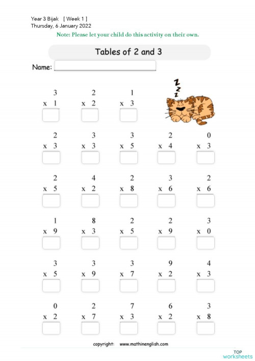 Yr 3 Week 1 (b). Interactive worksheet | TopWorksheets