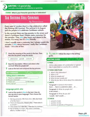 a special day. Interactive worksheet | TopWorksheets