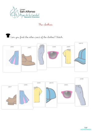 THE CLOTHES. Interactive worksheet | TopWorksheets