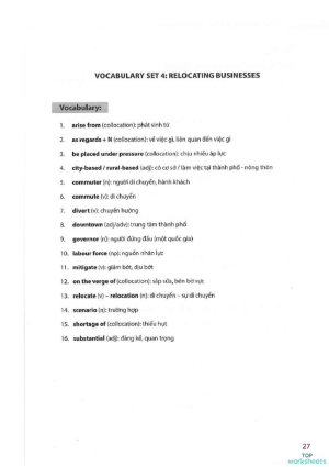 Interactive worksheets and online exercises in Vietnam | TopWorksheets