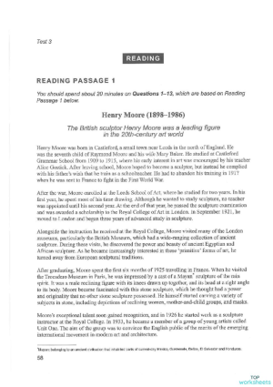 Reading drill 3 part 1. Interactive worksheet | TopWorksheets