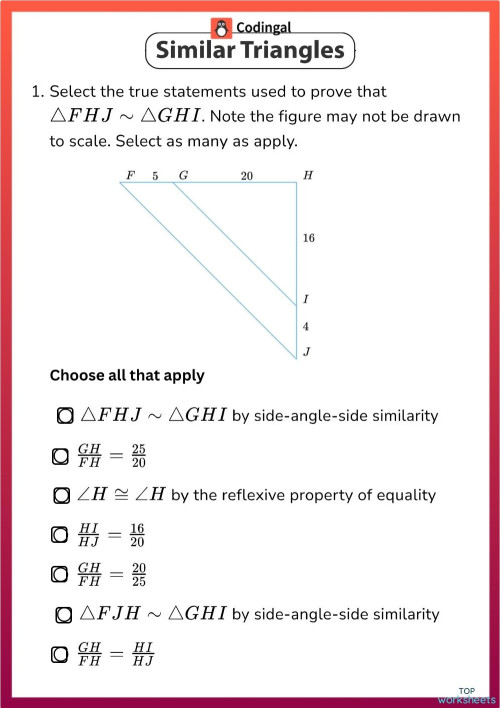 M_G08M17L44_WE02_Proving_Similarity_. Interactive worksheet | TopWorksheets