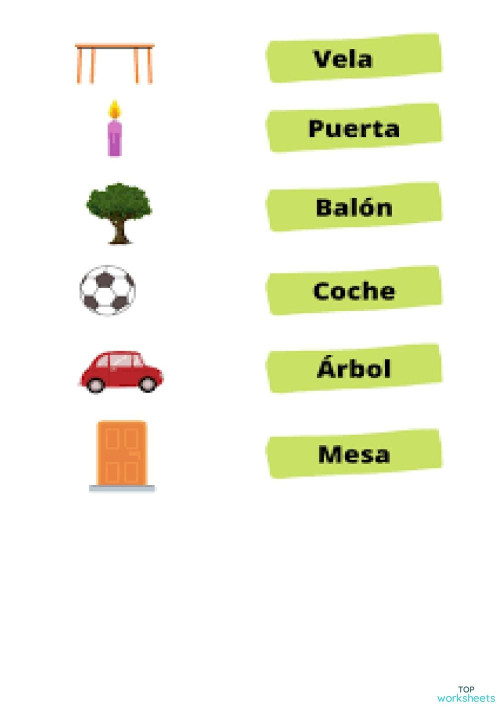 Unir con flechas. Ficha interactiva | TopWorksheets