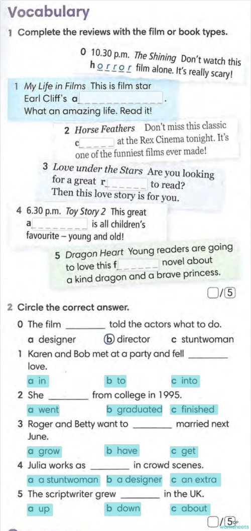 2 Elementary Workbook Unit 5 Page 1 Writing Interactive