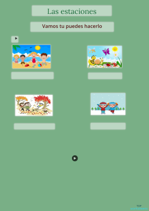 Las estaciones. Ficha interactiva | TopWorksheets