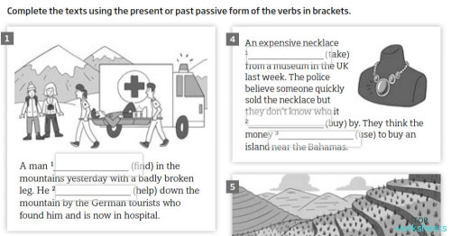 REVIEW (REPORTED SPEECH/PASSIVE). Interactive worksheet | TopWorksheets