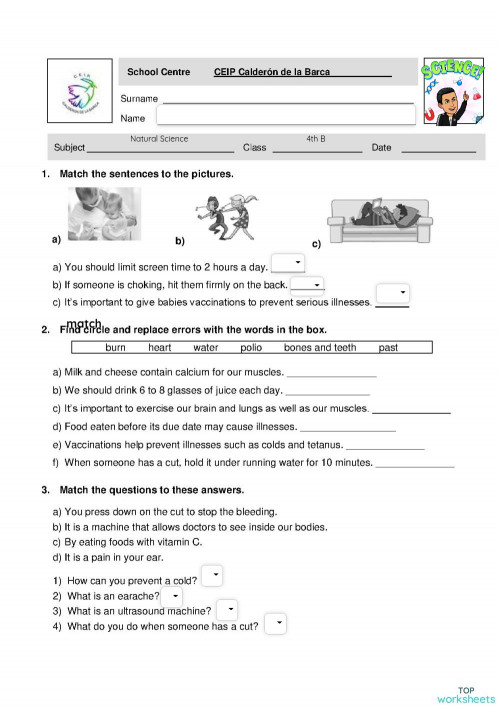 NSC_Unit 3 Test. Interactive worksheet | TopWorksheets